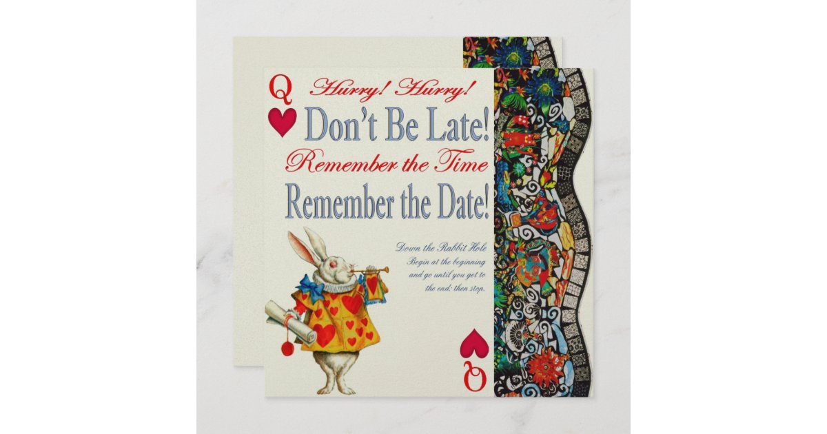 Don't Be Late! Invitation | Zazzle.com