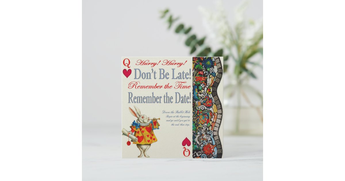 Don't Be Late! Invitation | Zazzle