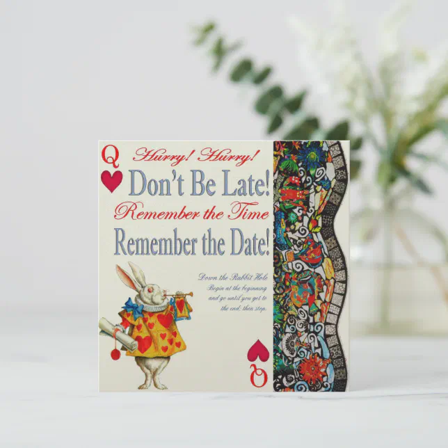 Don't Be Late! Invitation | Zazzle