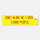 Lizard People for Ted Cruz Bumper Sticker | Zazzle.com