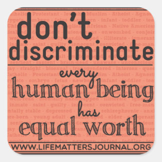 800+ Discrimination Stickers and Discrimination Sticker Designs | Zazzle