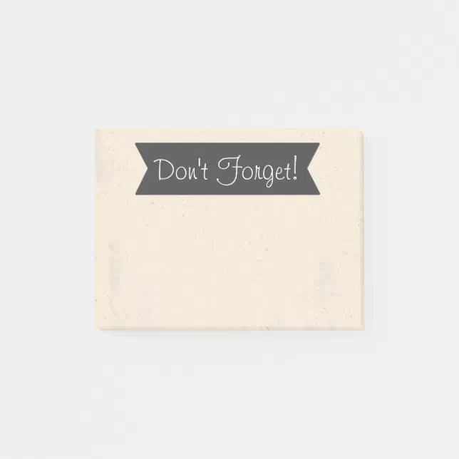 Don't Forget! Post-it Notes | Zazzle