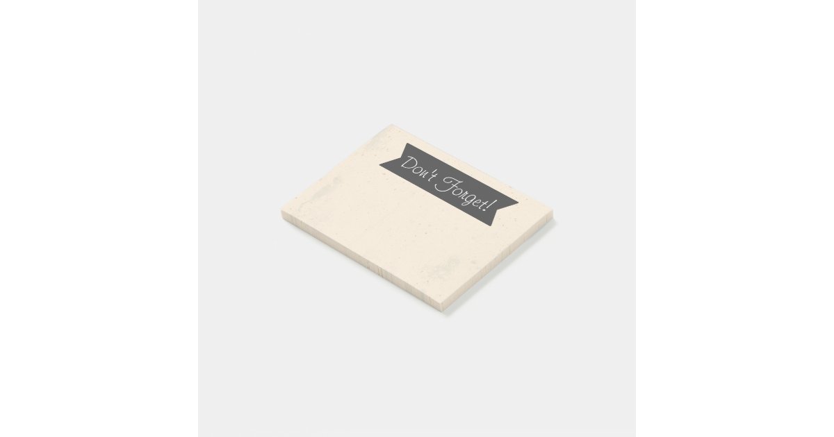 Don't Forget! Post-it Notes | Zazzle.com