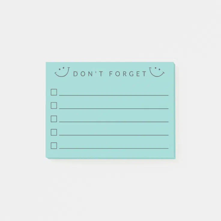 Don't Forget Smiles Post-it Notes | Zazzle