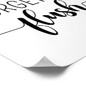 Don't Forget To Flush Bathroom Sign Poster | Zazzle