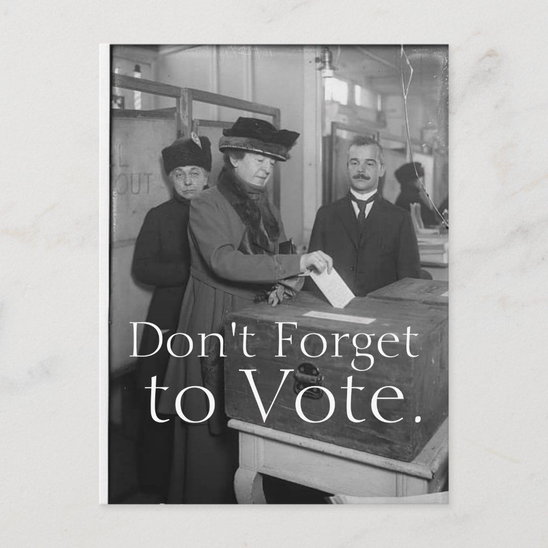 Don't Forget to Vote Postcard | Zazzle
