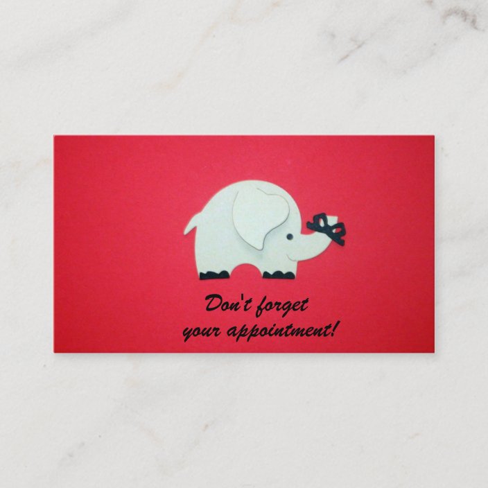 Don't forget your appointment! appointment card | Zazzle.com