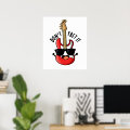 Don't Fret It Funny Guitar Pun Poster | Zazzle