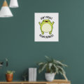 Don't Froget To Love Yourself Funny Frog Pun Poster | Zazzle