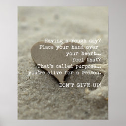 Don't Give Up Motivational Poster | Zazzle