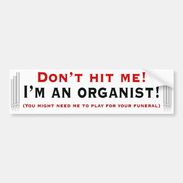 Don't hit me bumper sticker | Zazzle