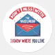 Dont Mess with the Mailman Humor Classic Round Sticker | Zazzle