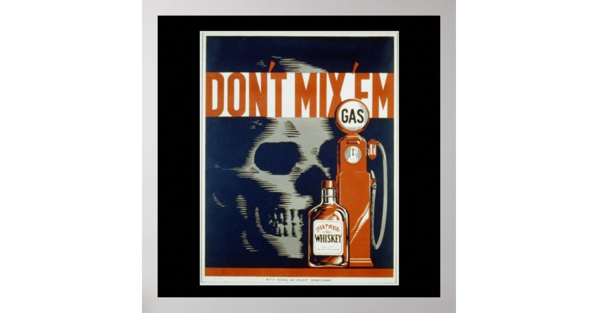 Don't Mix 'Em - Poster | Zazzle