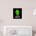 Don't Panic Romaine Calm Funny Veggie Pun Dark BG Poster | Zazzle