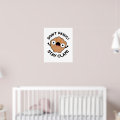 Don't Panic Stay Clam Funny Animal Pun Poster | Zazzle