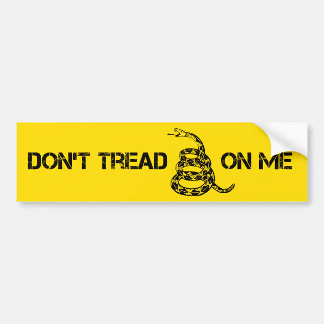 Don't Tread On Me Bumper Sticker | Zazzle