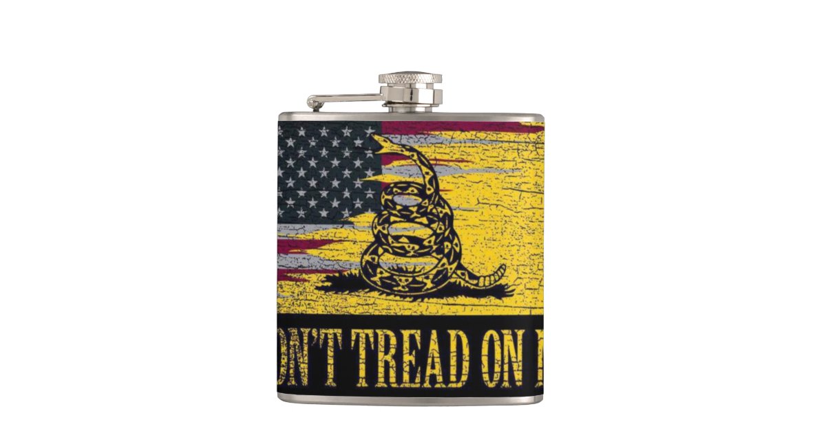 Dont Tread On Me Flask | Zazzle