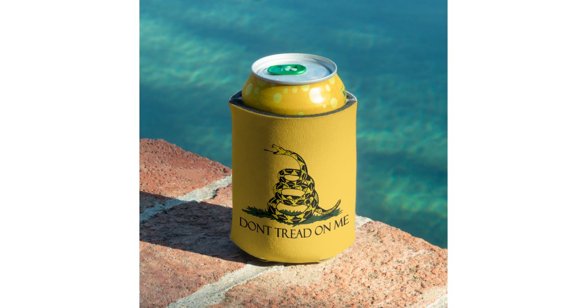 Dont Tread on Me Gadsden Flag Historical Military Can Cooler | Zazzle