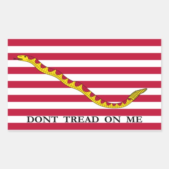 Don't Tread on Me Navy Jack Stickers | Zazzle.com Don't Tread on Me Navy Jack Stickers | Zazzle.com