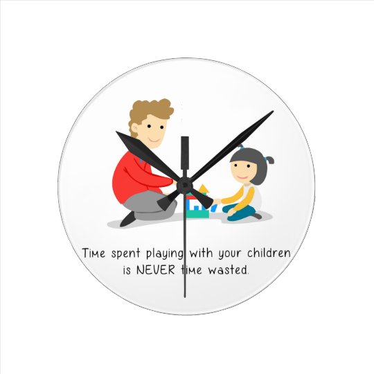 Don't waste time - Clock | Zazzle.com