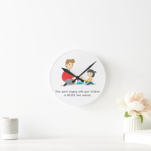 Don't waste time - Clock | Zazzle