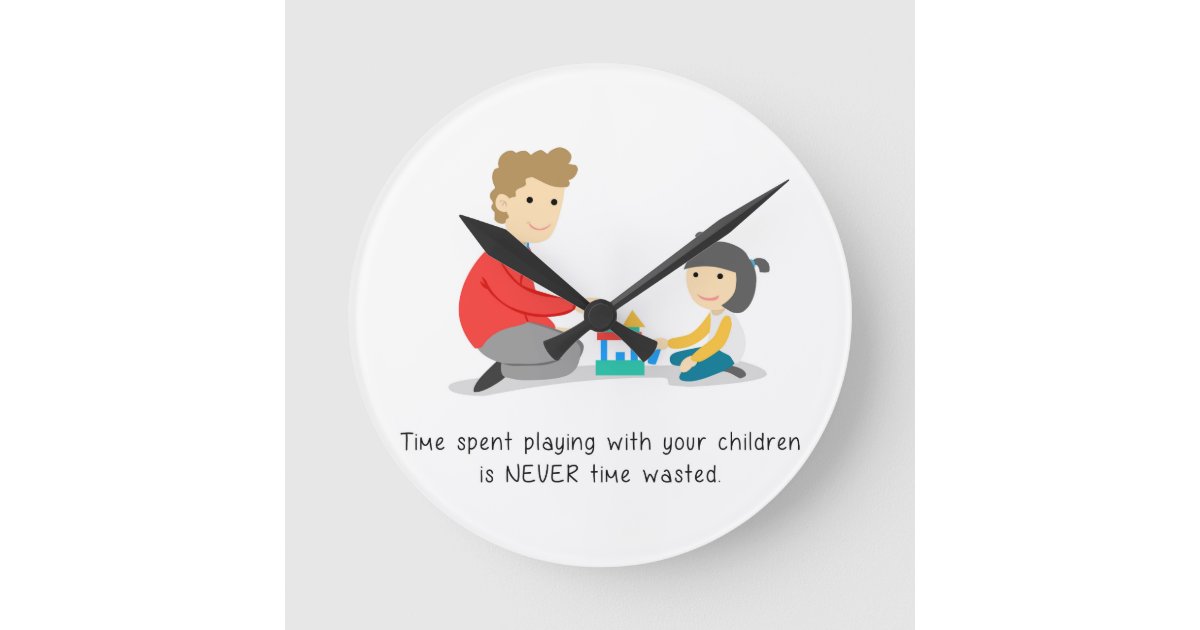 Don't waste time - Clock | Zazzle