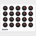 Dont Worry Be Crabby Funny Crab Lover Classic Round Sticker | Zazzle