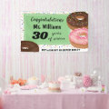 Donut and Sprinkles Retirement Banner | Zazzle