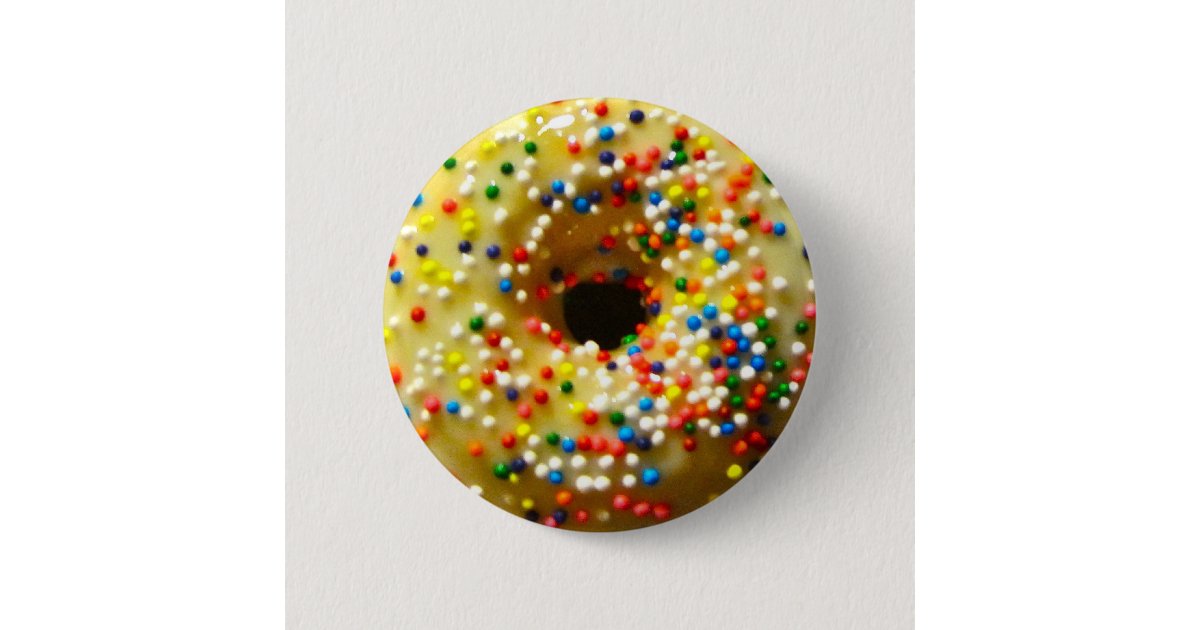 DONUT BUTTON | Zazzle