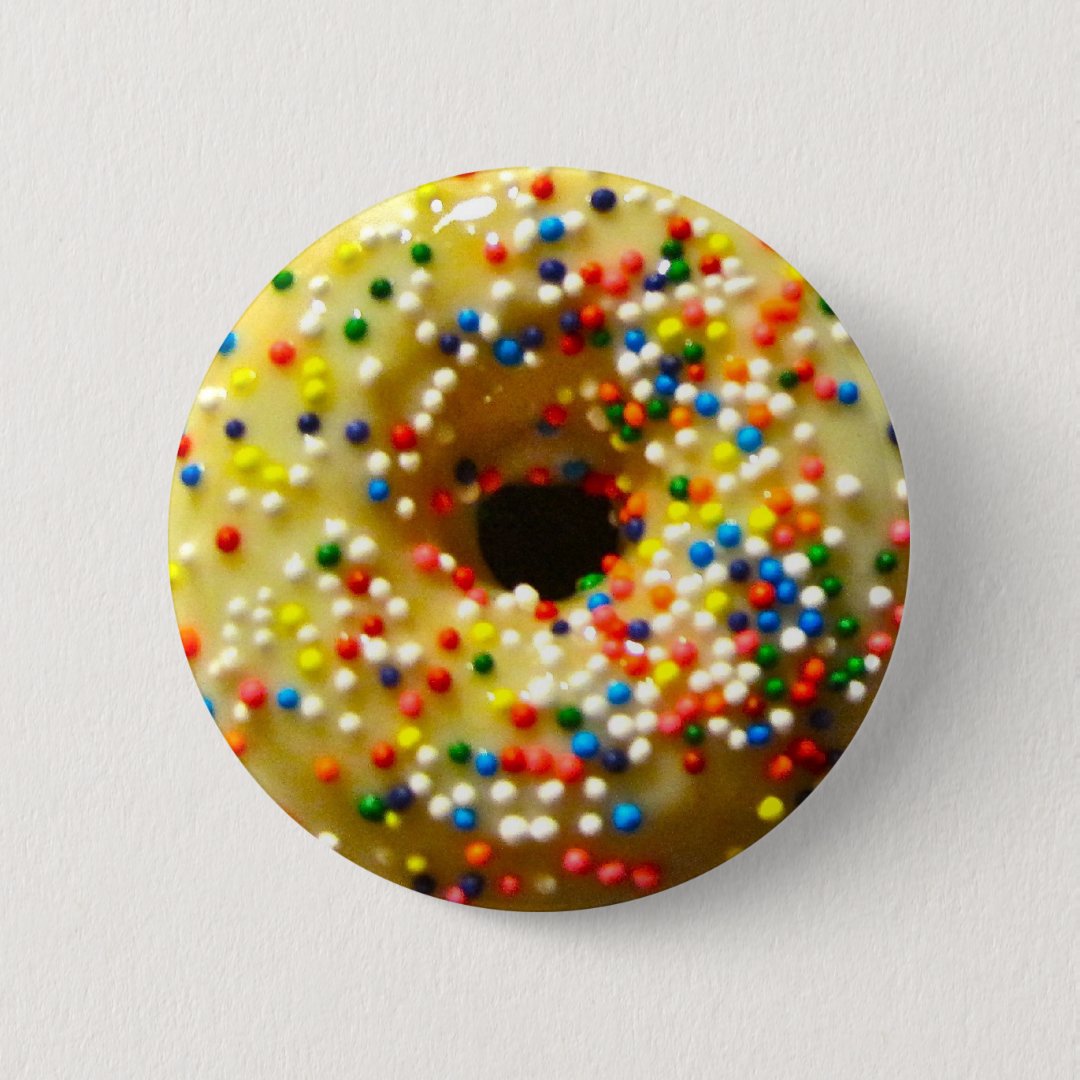 DONUT BUTTON | Zazzle