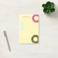 Donut Cute Kid's Doughnuts Post-it Notes | Zazzle