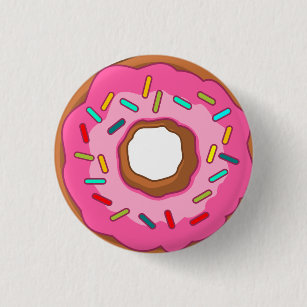 Donut Buttons & Pins - No Minimum Quantity | Zazzle