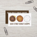 Donut Doughnut Shop Bakery Food Baking Donuts Business Card | Zazzle