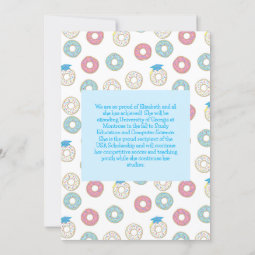 Donut Graduation Party Invitation | Zazzle