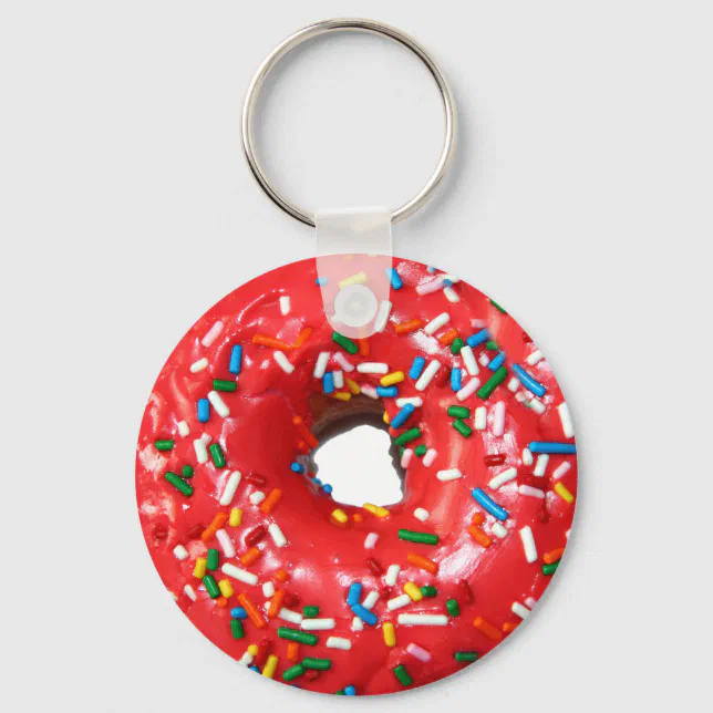 Donut Keychain | Zazzle