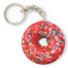 Donut Keychain | Zazzle