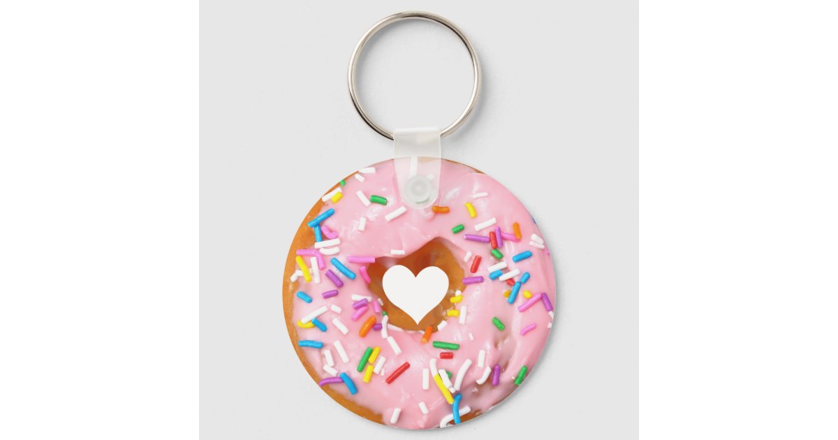 Donut Keychain | Zazzle