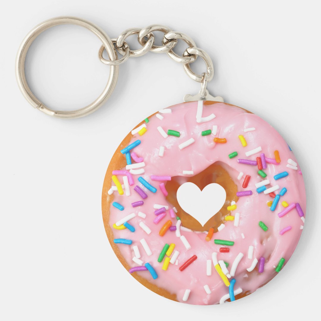 Donut Keychain | Zazzle