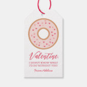 Donut Kids Valentines Day Gift Tags | Zazzle