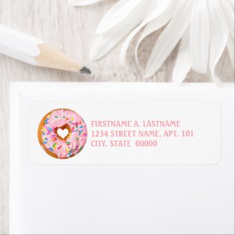 Donut Label | Zazzle