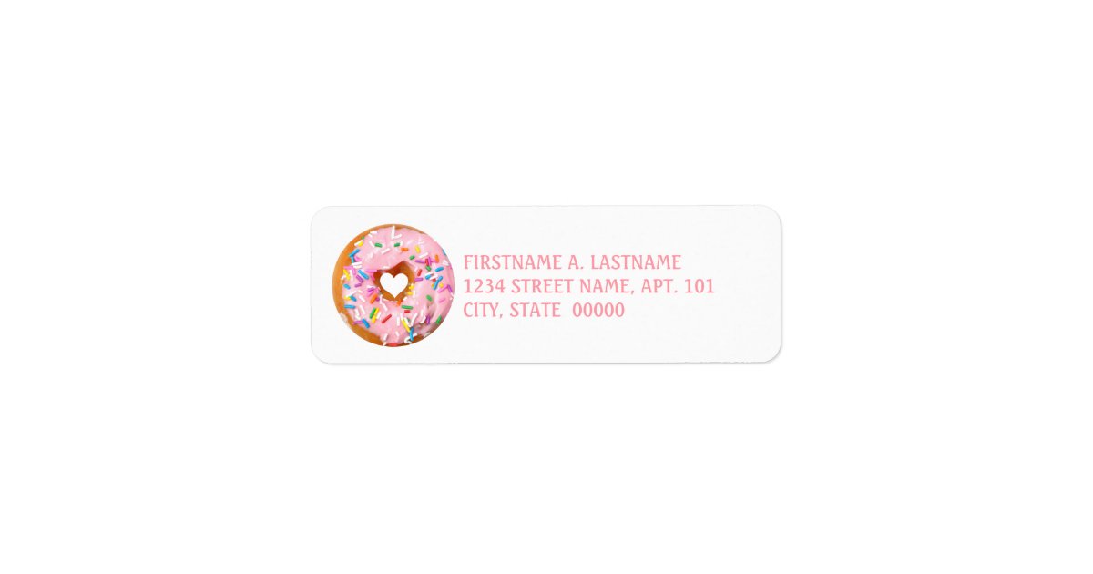 Donut Label | Zazzle