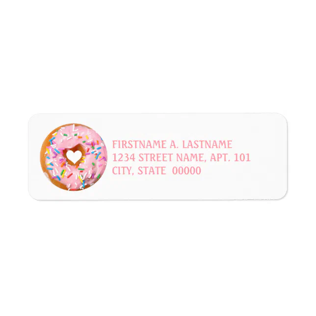 Donut Label | Zazzle
