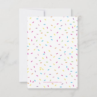 DONUT NOTE PAPER cute colorful teacher thank you Invitation | Zazzle