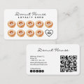 Donut Shop Bakery Cute QR Code Loyalty Card | Zazzle