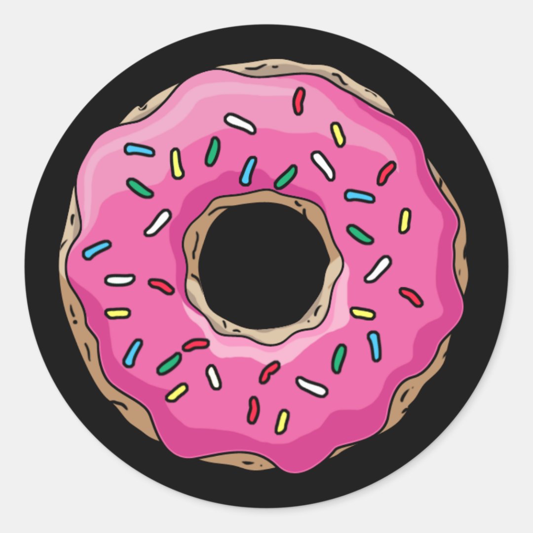 Donut Sticker | Zazzle
