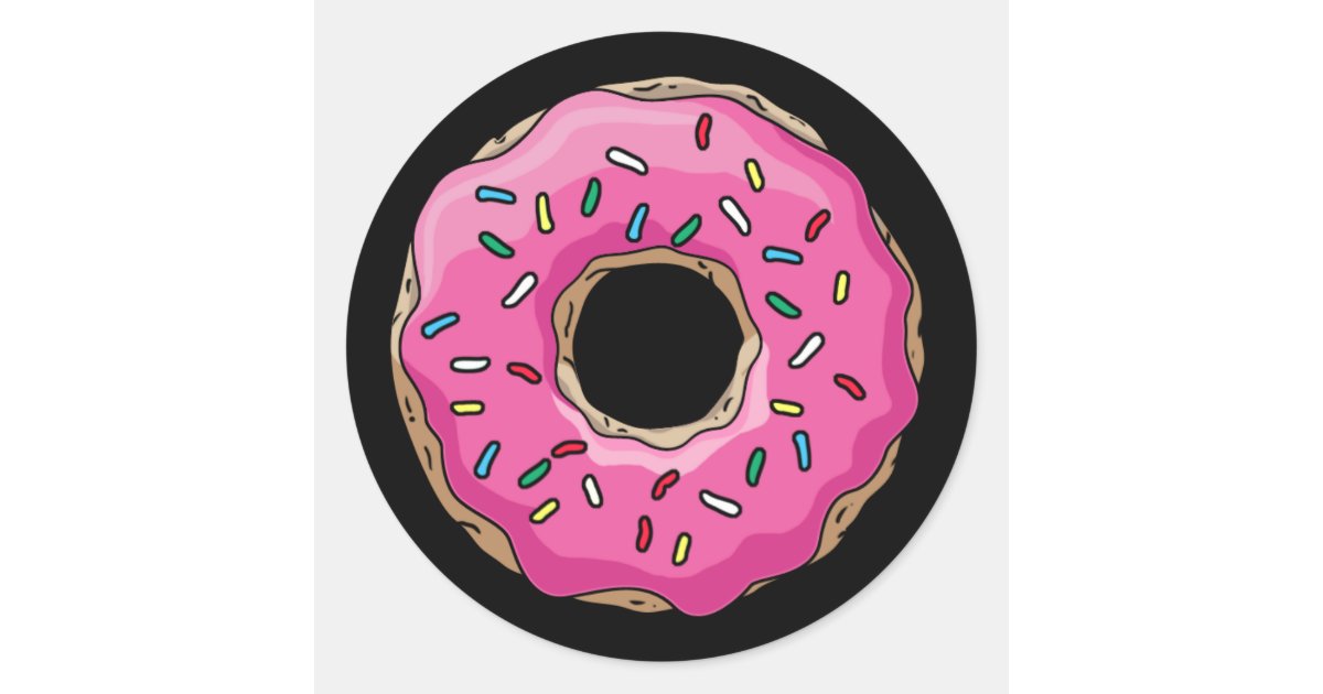 Donut Sticker | Zazzle