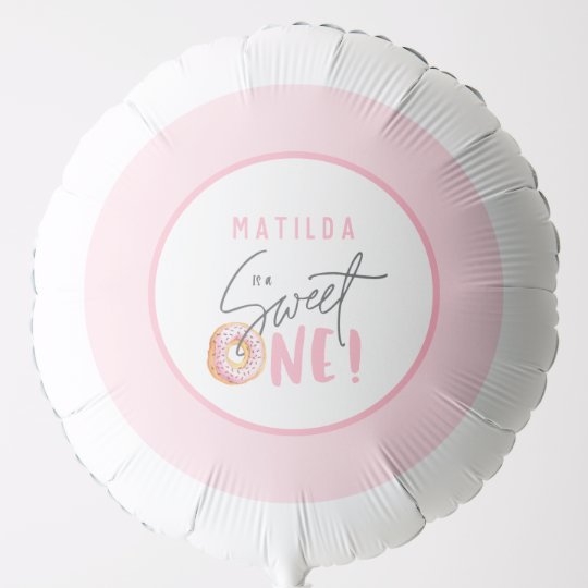 Donut sweet one 1st birthday party balloon | Zazzle.com