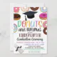Donut Theme Graduation Invitation | Zazzle