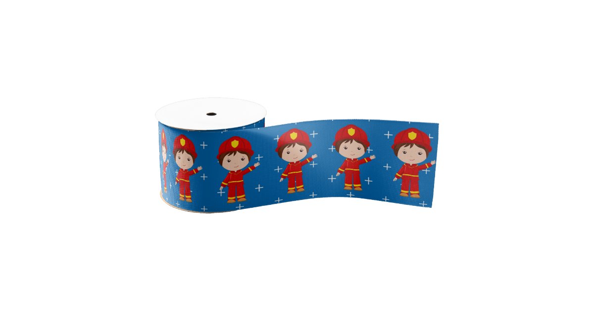 Donut themed Birthday Party Grosgrain Ribbon | Zazzle