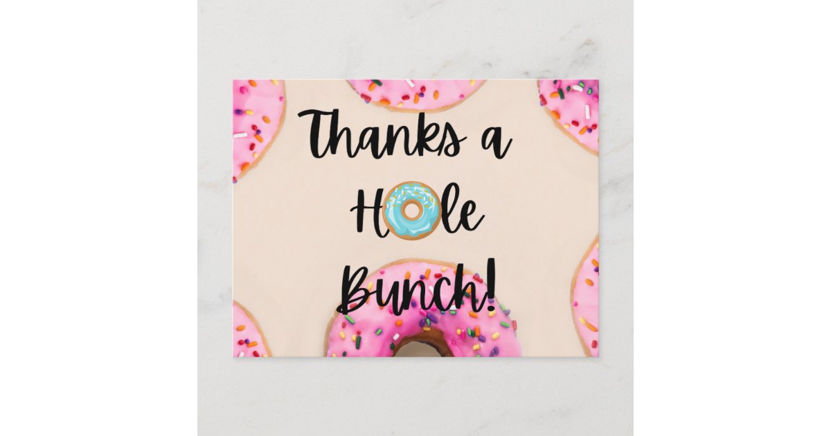 Donut themed Thank you cards | Zazzle